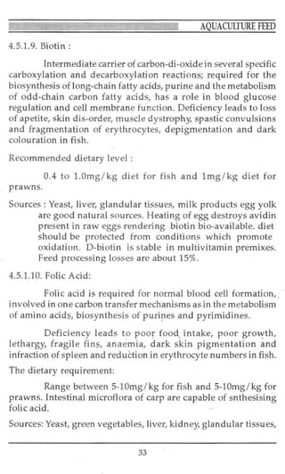 AQUACULTURE FEED BY Dr. R.PAULRAJ | PDF