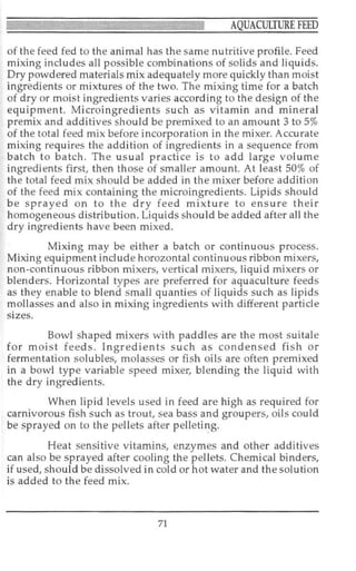 AQUACULTURE FEED BY Dr. R.PAULRAJ | PDF