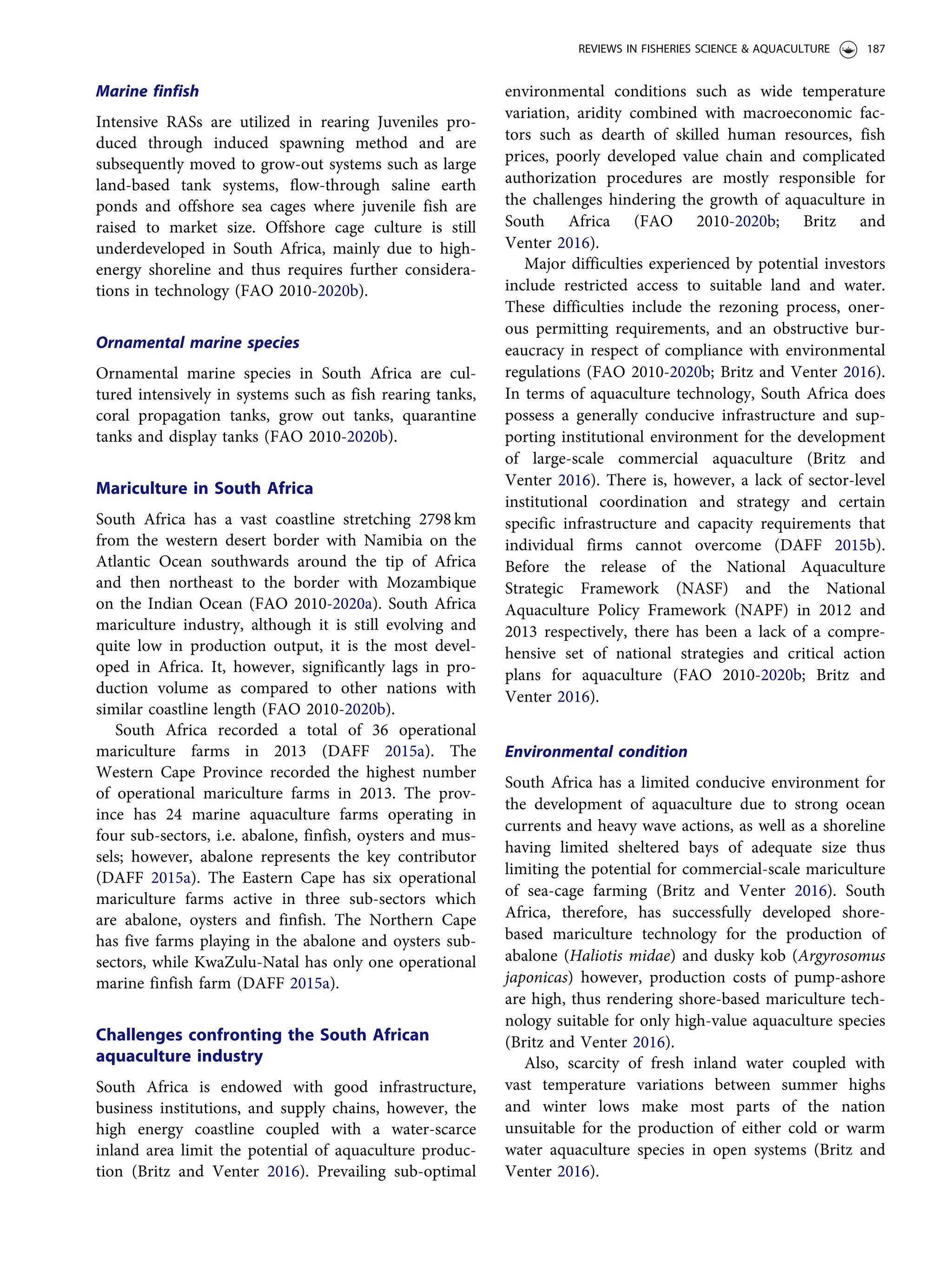 Aquaculture in Africa A Comparative Review of Egypt Nigeria and Uganda ...