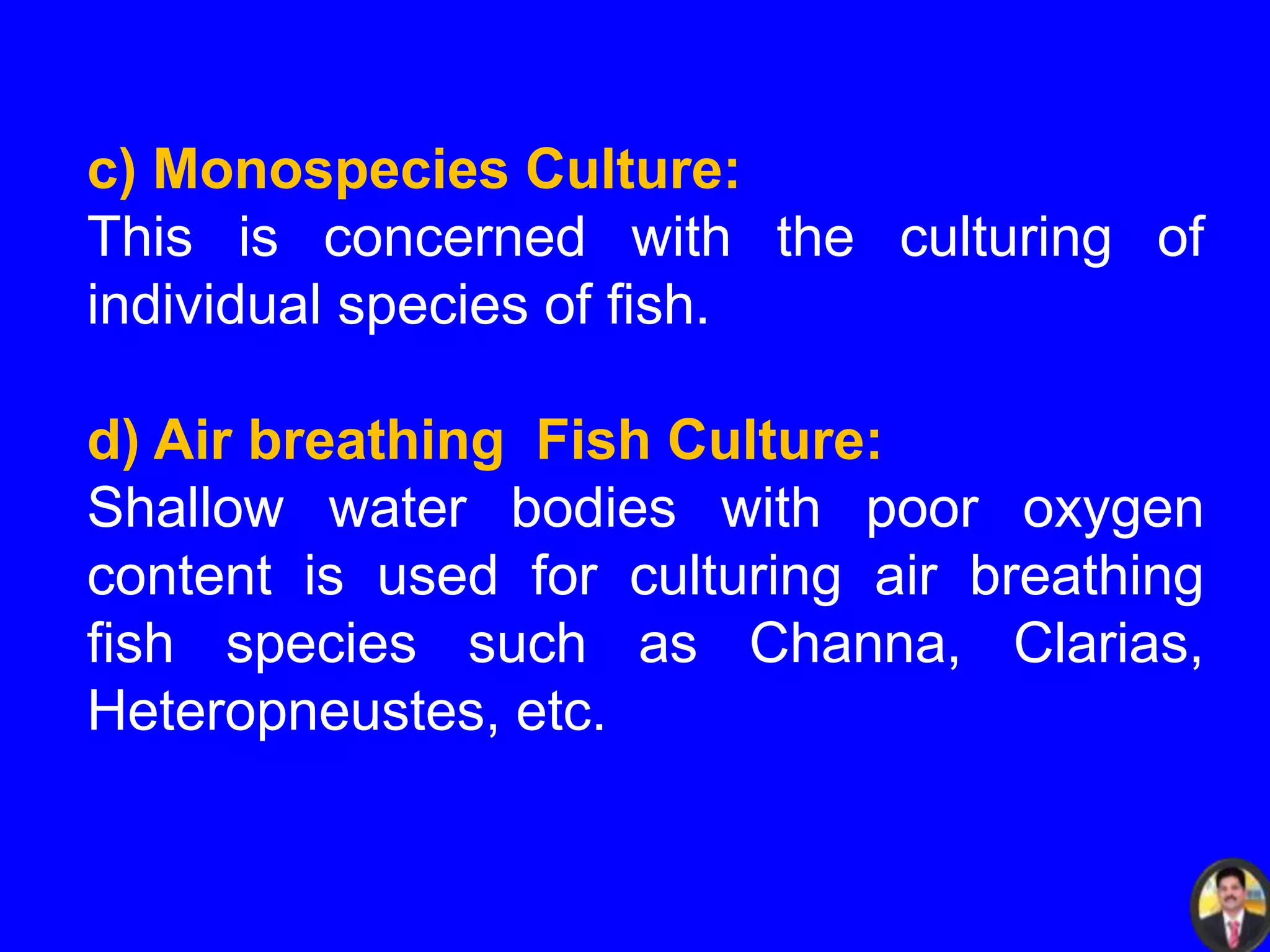 Types of Aquaculture practices | PPTX