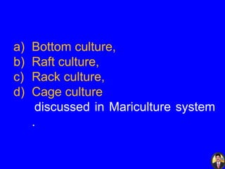 Types of Aquaculture practices | PPTX