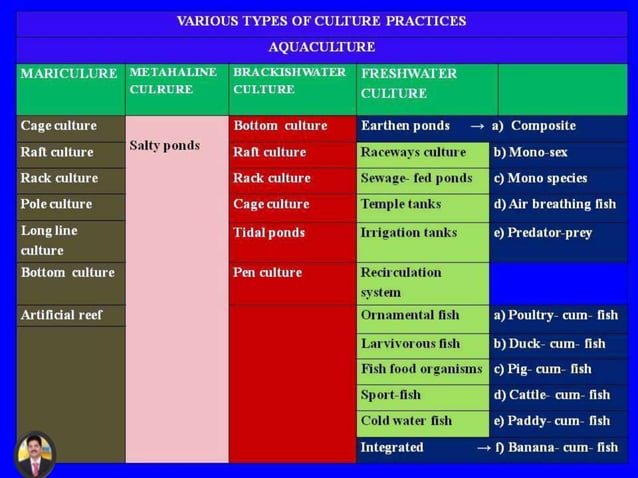 Types of Aquaculture practices | PPTX