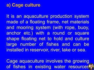 Types of Aquaculture practices | PPTX
