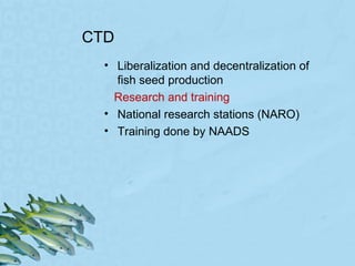 Aquaculture presentation by Komakech Richard | PPT