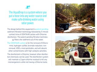 AQUADROP water purification system | PDF