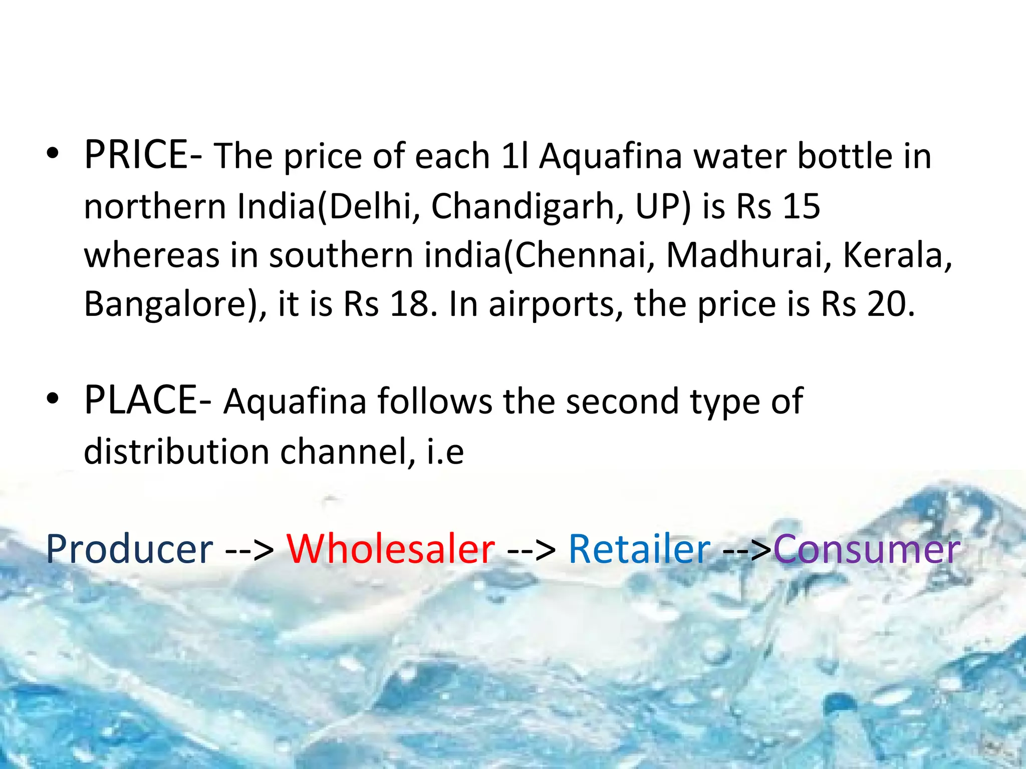 Aquafina by PepsiCo | PPT