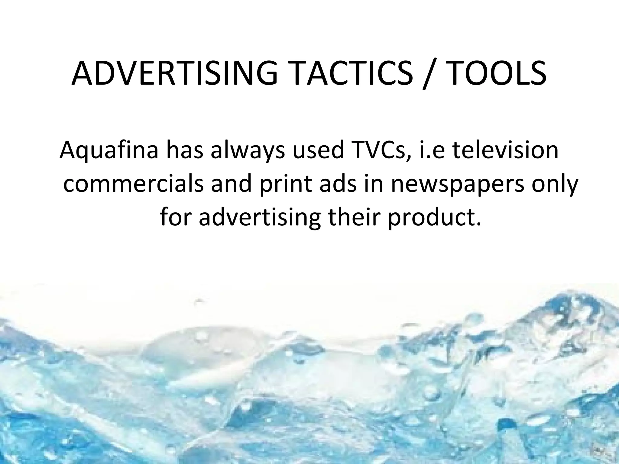 Aquafina by PepsiCo | PPT