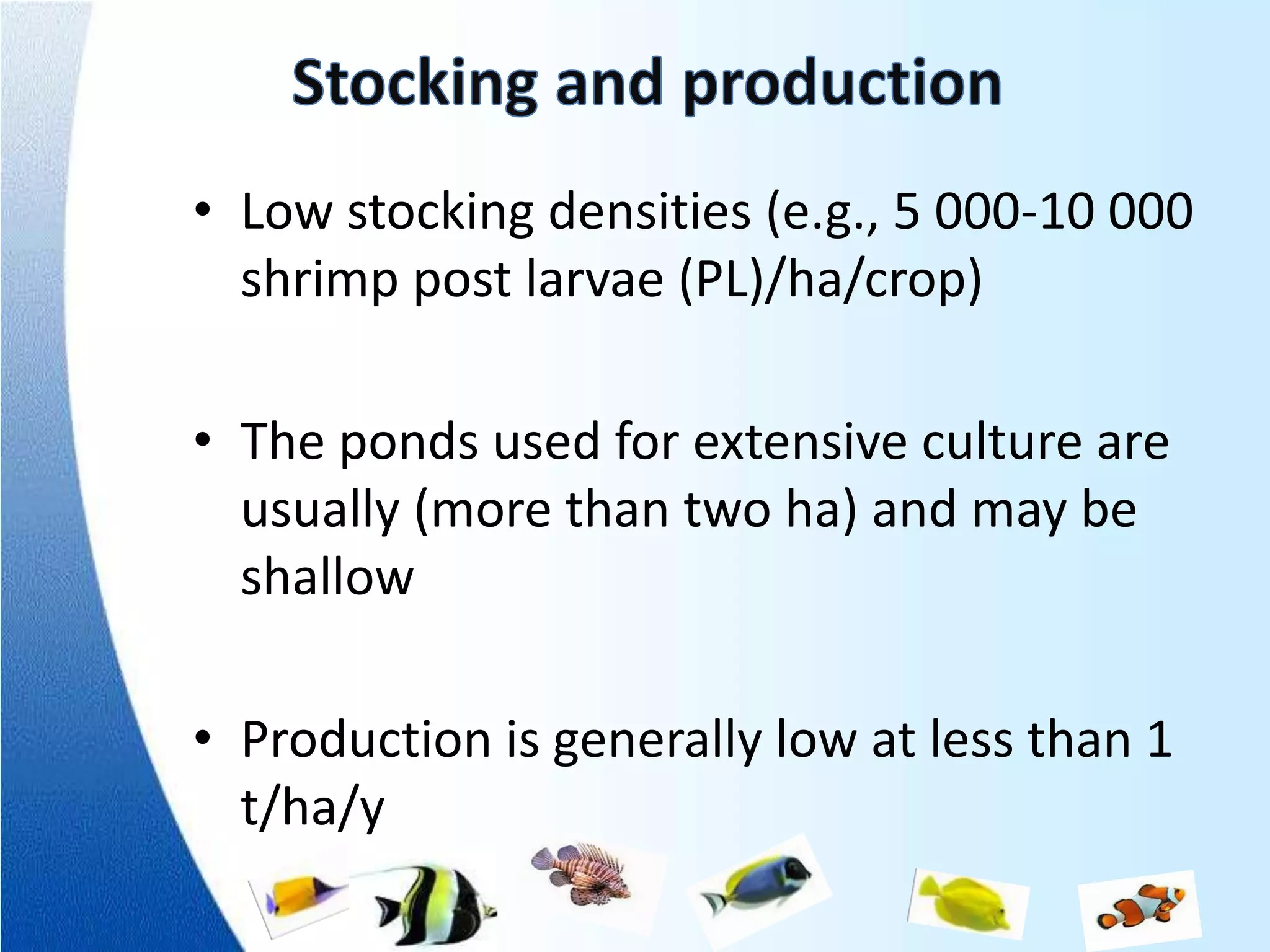 Extensive Aquaculture | PPTX