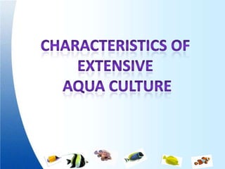 Extensive Aquaculture | PPTX
