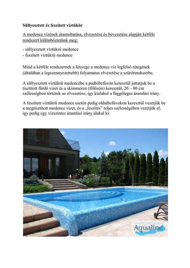Szakszerű medence építés | PDF