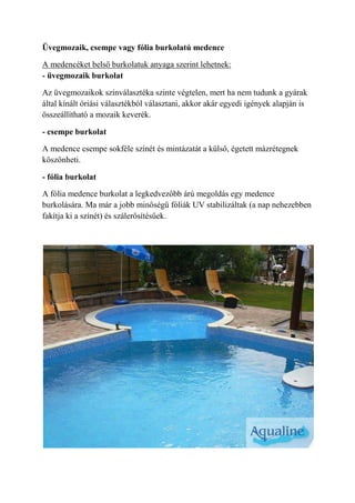 Szakszerű medence építés | PDF