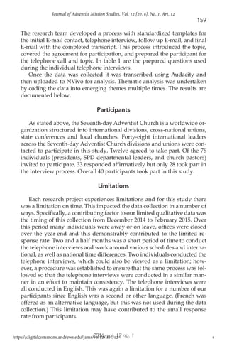 A qualitative analysis of discipleship in the seventh day adventist ...
