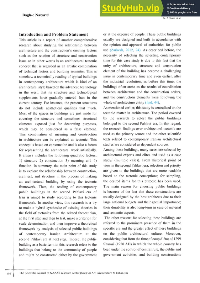 A Qualitative Analysis Of Public Buildings On Contemporary Iranian ...
