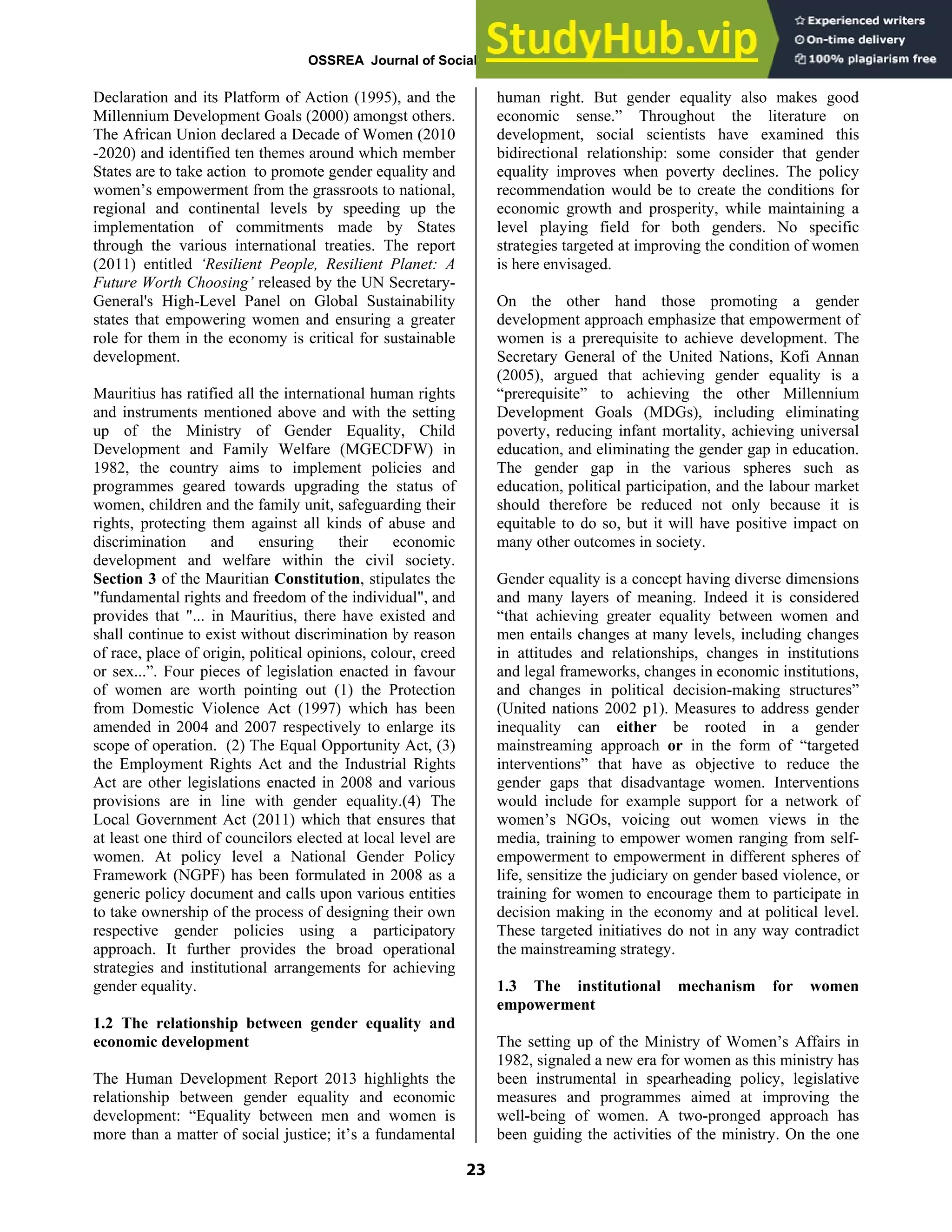 A Qualitative Analysis Of Teenage Pregnancy In Mauritius | PDF