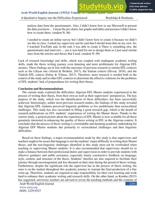 A Qualitative Inquiry Into The Difficulties Experienced By Algerian EFL ...