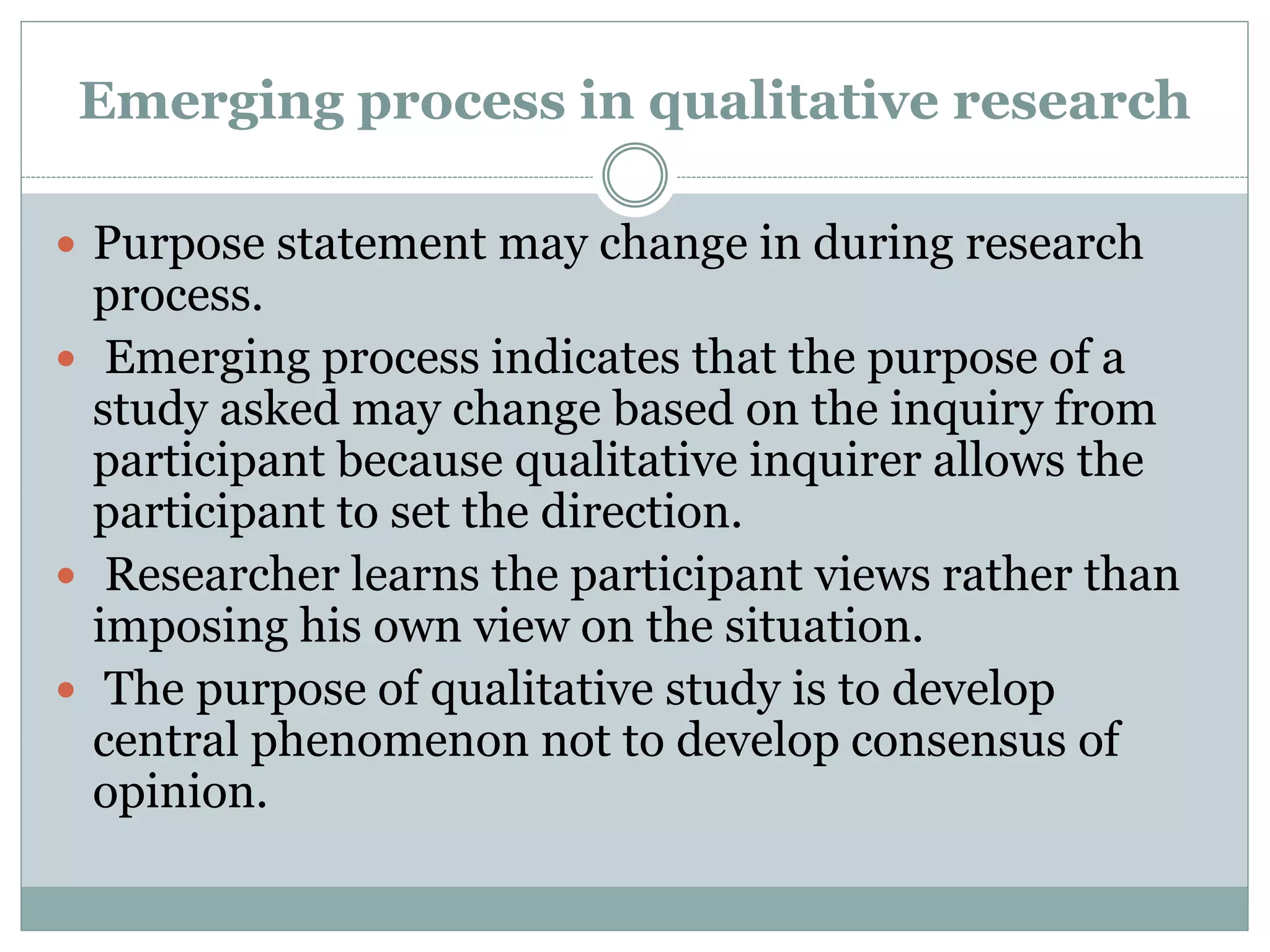 A qualitative purpose statement | PPT