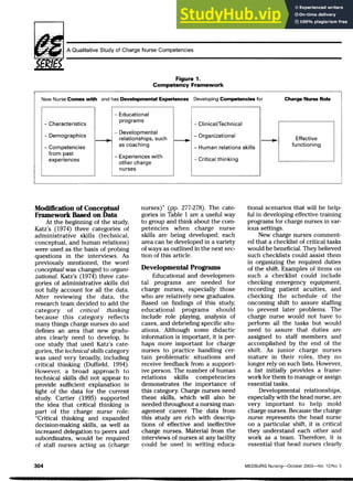 A Qualitative Study Of Charge Nurse Competencies | PDF | Healthcare ...