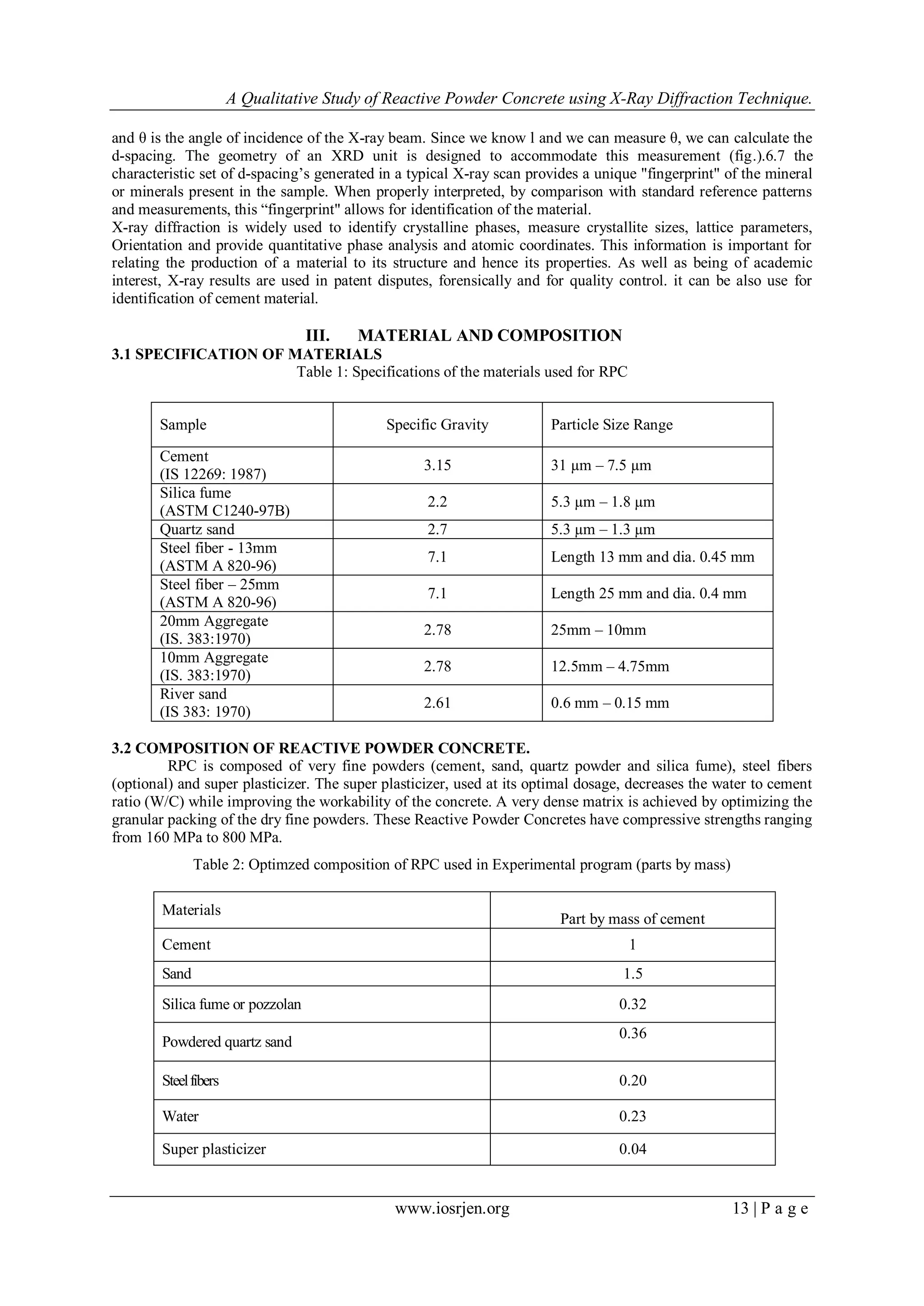 A Qualitative Study of Reactive Powder Concrete using X-Ray Diffraction Technique.pdf