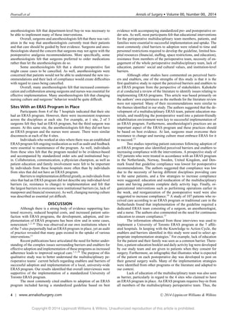 A Qualitative Study to Understand the Barriers and Enablers in ...