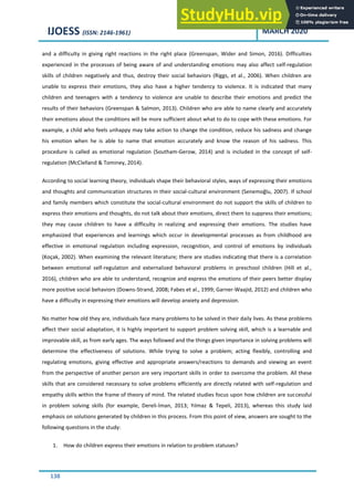 A Qualitative View To Children S Problem Solving Skills | PDF