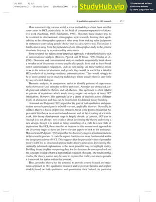 A Qualititative Approach To HCI Research | PDF