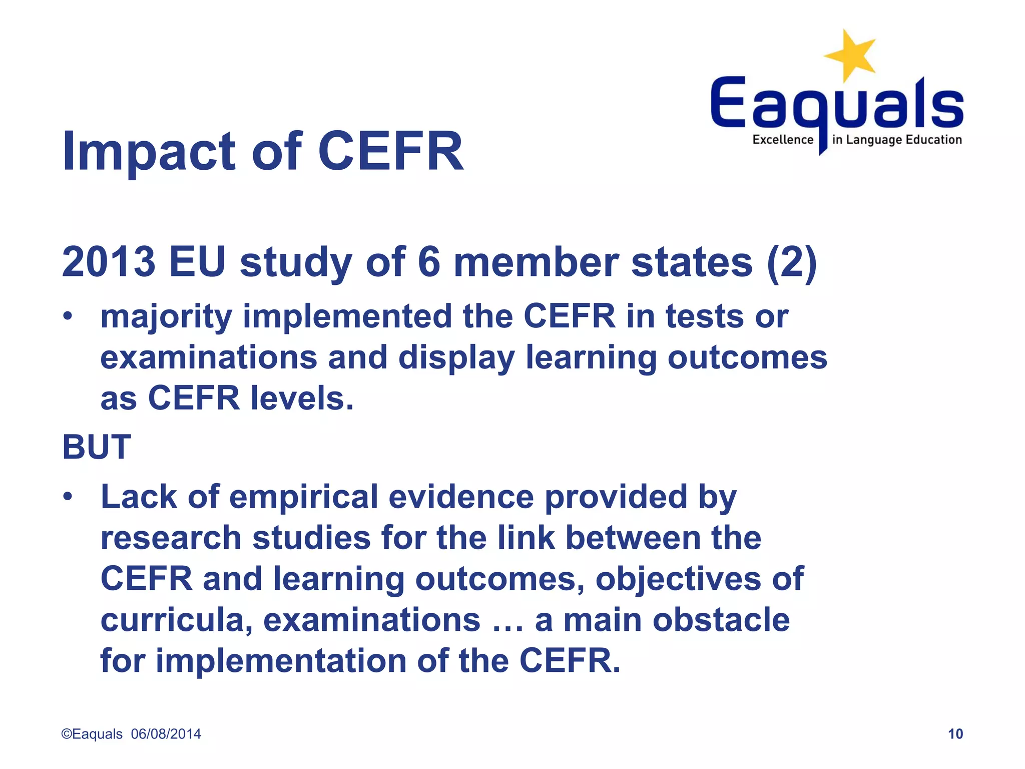 A quality approach to CEFR implementation | PDF
