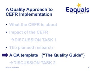 A quality approach to CEFR implementation | PDF