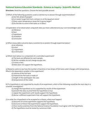 Science of Aquaponics - Test 1 | PDF
