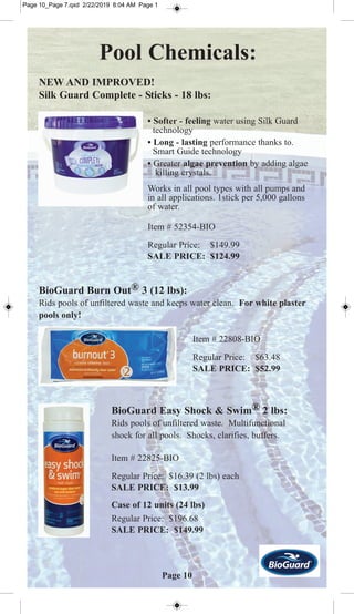 Aqua Pool 2019 Early Buy Catalog | PPT