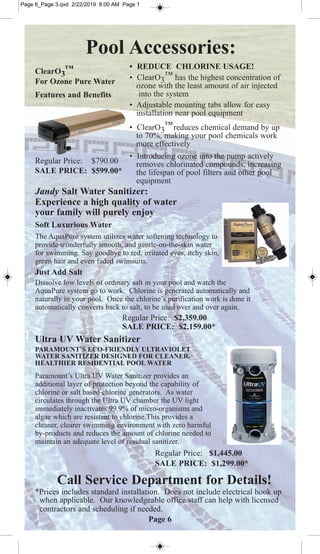 Aqua Pool 2019 Early Buy Catalog | PPT