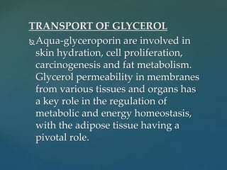 Aquaporins | PPTX