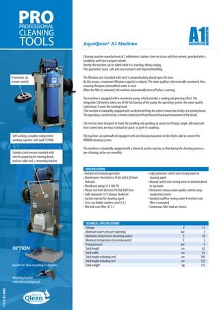 Aquaqlean flyer-a1 machine-en | PDF