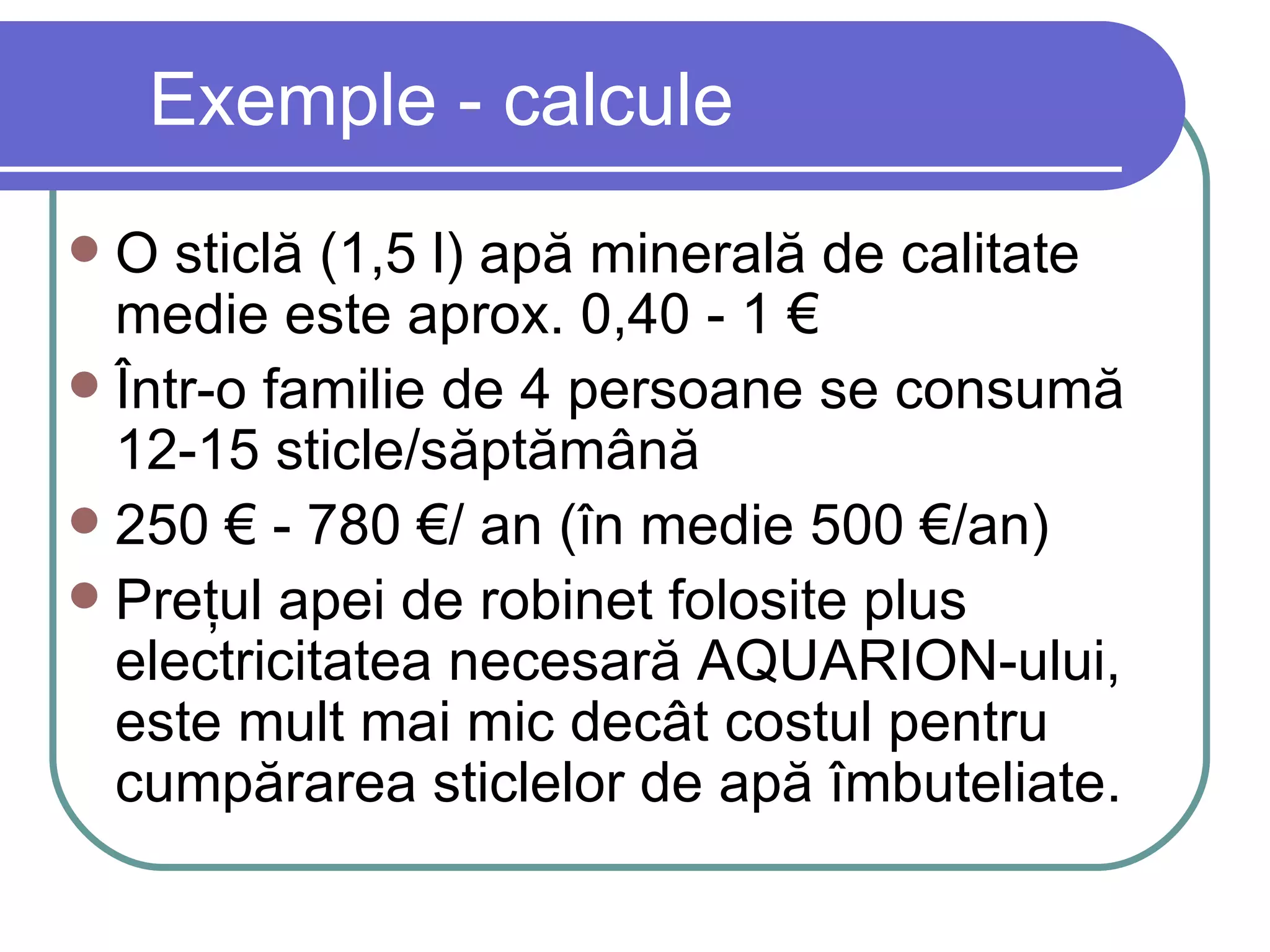 Aparat tratare-ionizare apa robinet | PPT
