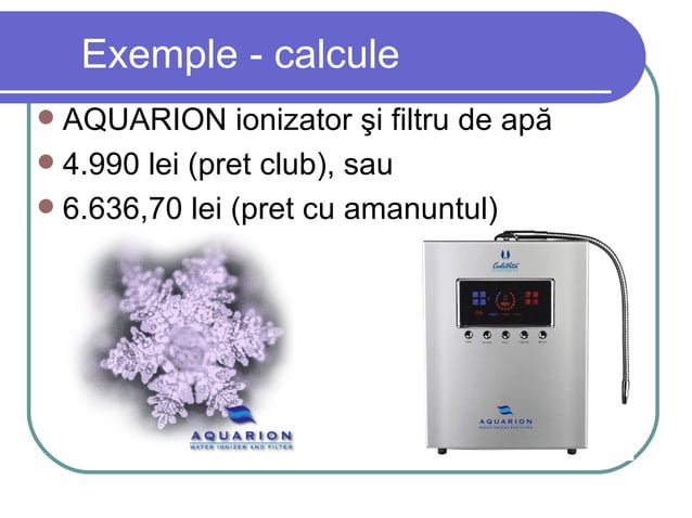 Aparat tratare-ionizare apa robinet | PPT