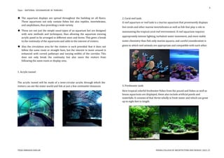 Detailed research on design of aquarium and case studies | PPTX