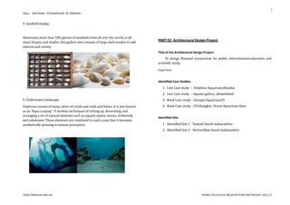 Detailed research on design of aquarium and case studies | PPTX