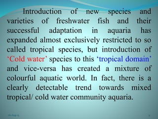 Aquarium and ornamental fish ppt | PPTX