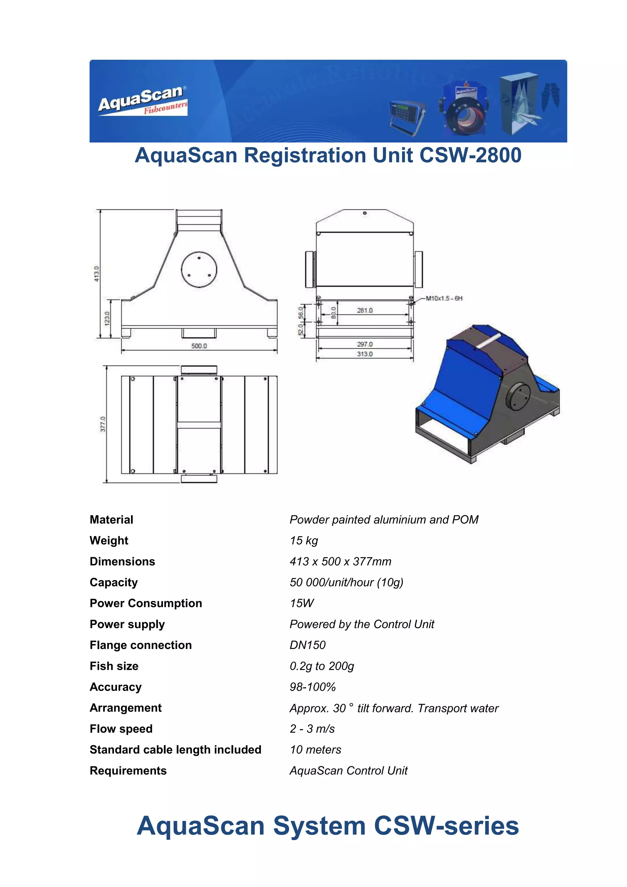 Aqua scan system csw series - english | PDF