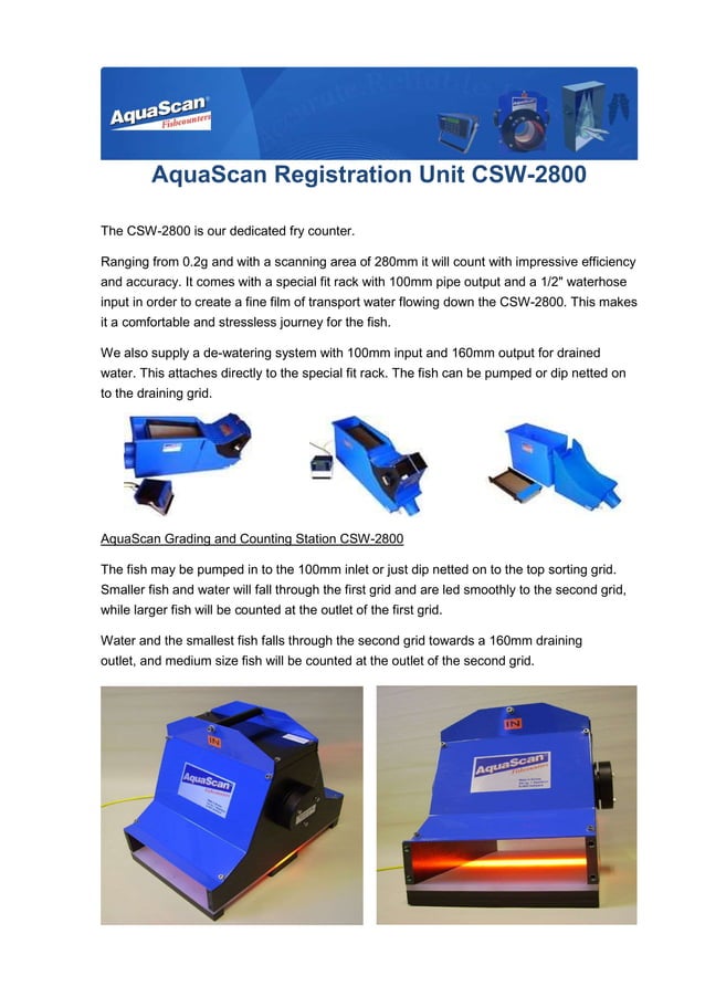 Aqua scan system csw series - english | PDF