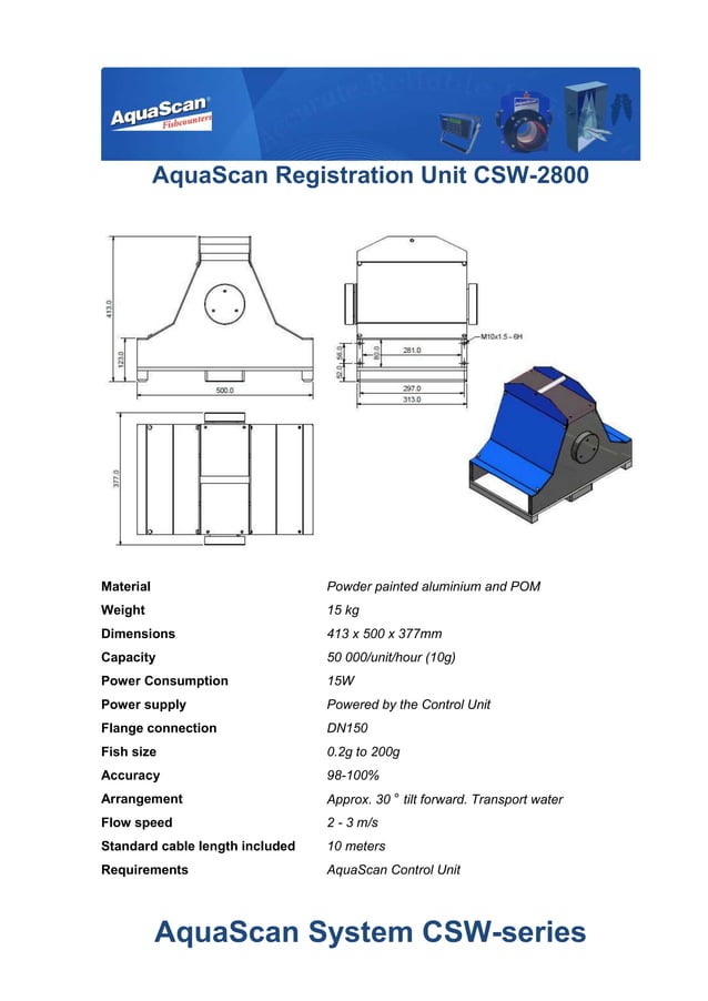 Aqua scan system csw series - english | PDF
