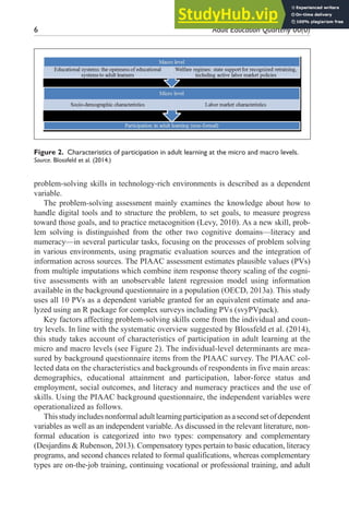 A Quasi-Experimental Analysis Of The Adult Learning Effect On Problem-Solving Skills | PDF