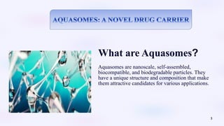Aquasomes.pptx.aquasome a novel drug carrier in pharmaceuticals | PPT