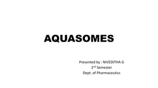AQUASOMES , introduction, principle, applications | PPTX