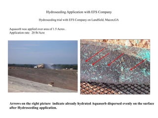 Aquasorb for hydroseeding applications gdot | PPTX