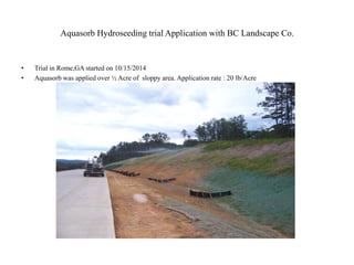 Aquasorb for hydroseeding applications gdot | PPT