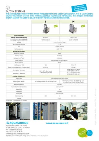 Aquasource membrane systems 2013 EN | PDF