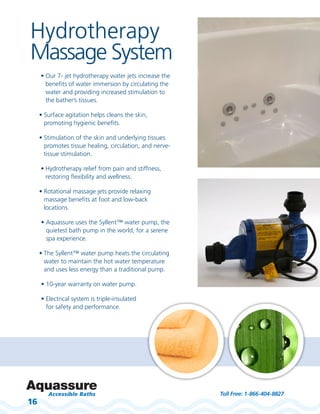 Aquassure Brochure Active Living Spa Wheelchair Accessible Slide-in ...