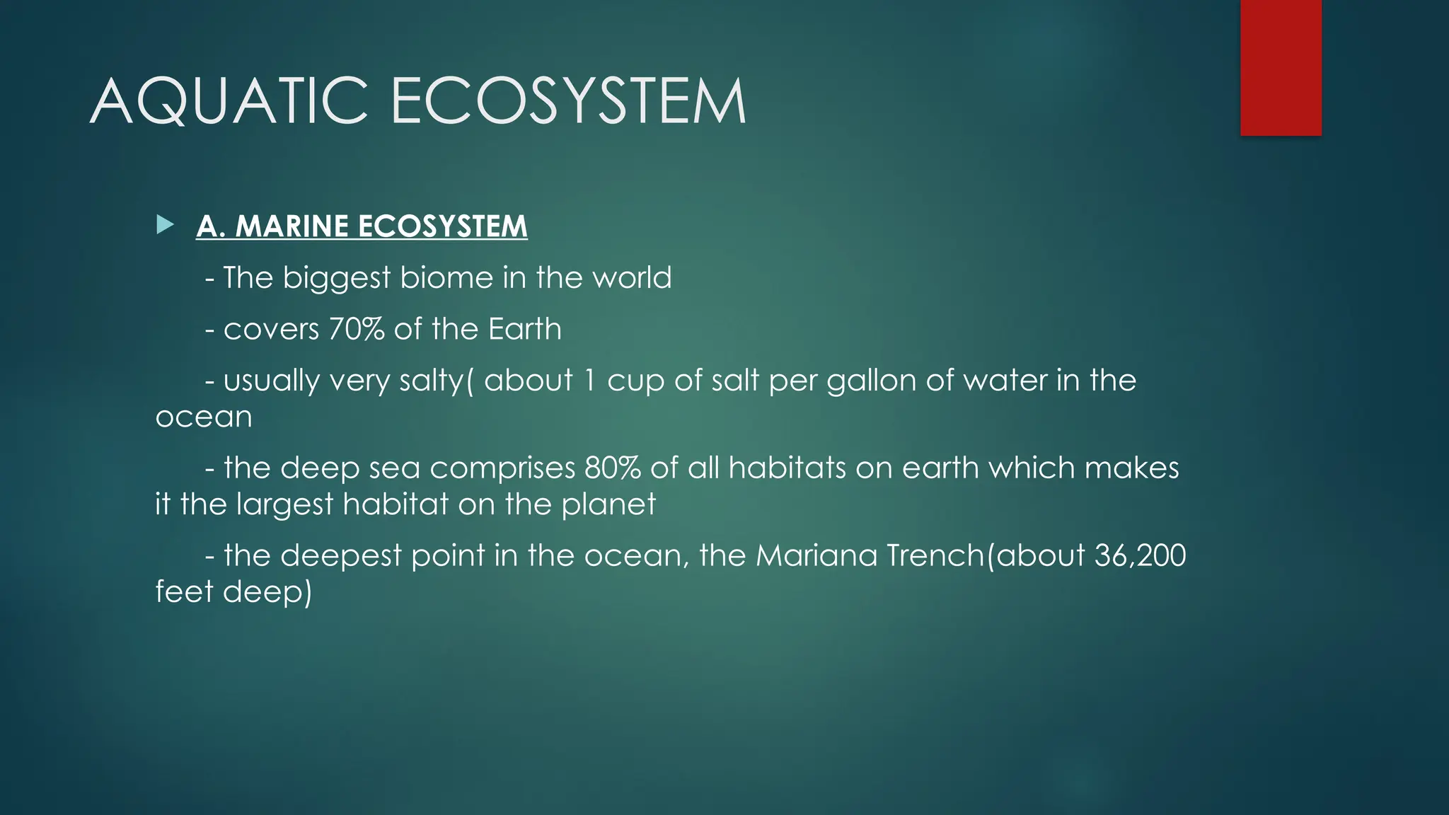 AQUATIC-ECOSYSTEM.pptx Lesson 1 and 2345 | PPT
