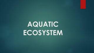 AQUATIC-ECOSYSTEM.pptx Lesson 1 and 2345 | PPT