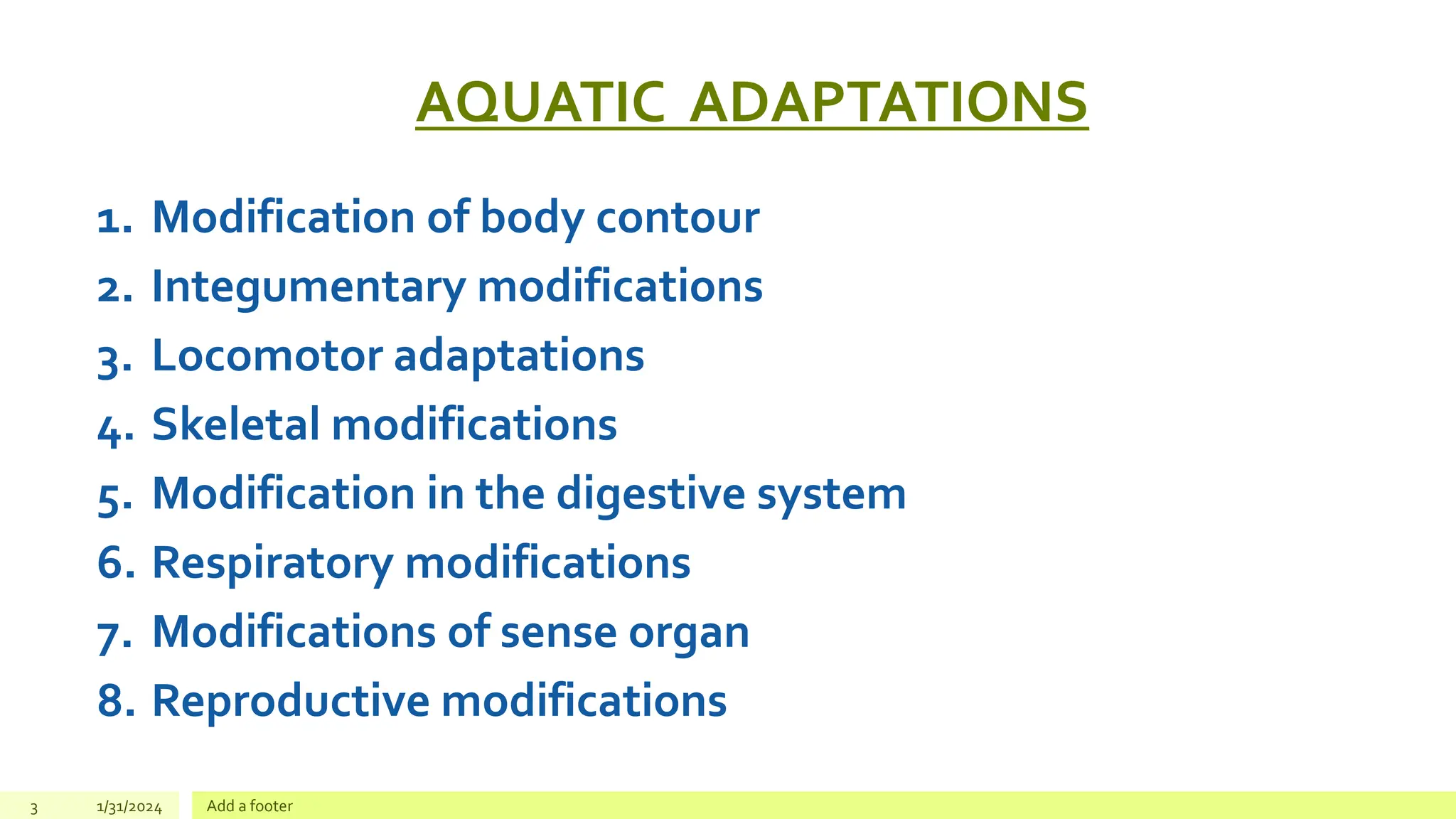Aquatic adaptations in mammals by Brijesh Singh M.Sc. II year.pptx
